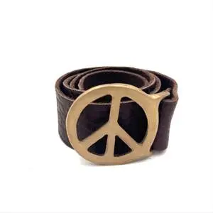 LYNN TALLERICO Peace Belt In Brass Small/medium - Brown