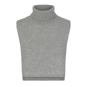 TIRILLM Helene" Cashmere Bib Melange - Grey