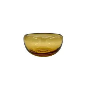 An&Angel Small Round Amber Bowl - Yellow