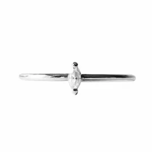LEE RENEE Moissanite Marquise Ring - Silver
