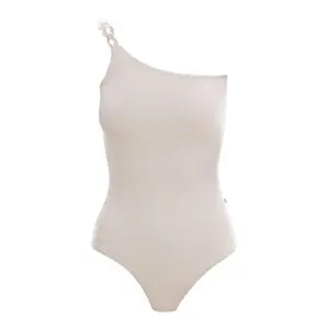 NISSA One-shoulder Bodysuit - White
