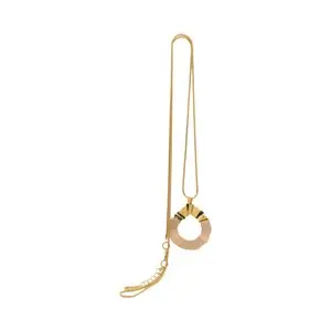 NART NATURE MAKING ART Neutrals / The Gout Buriti Natural Fiber Necklace - Gold