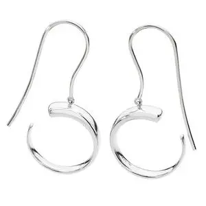 LUCY QUARTERMAINE Luna Earrings - Silver