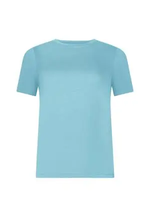 HELENE GALWAS Franca Light Basic T-shirt - Blue