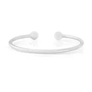 AUREE JEWELLERY Curzon Sterling Torque Bangle - Silver