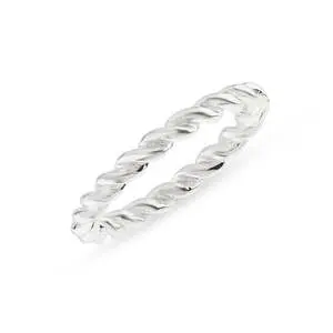 AUREE JEWELLERY Alhambra Sterling Twisted Ring - Silver