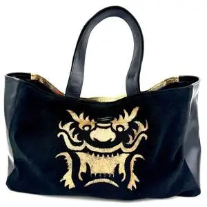 LYNN TALLERICO Mahjong Tote In Suede