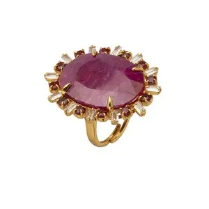 Bounkit Miranda Ring Ruby - Red