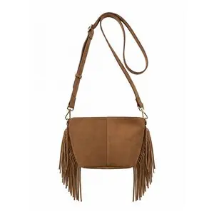 NOOKI DESIGN Neutrals Kingston Tassle Cross Body Bag Camel - Beige