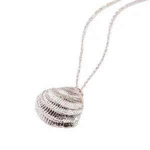 POSH TOTTY DESIGNS Sterling Clam Shell Necklace - Silver