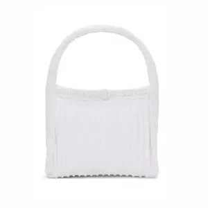 ELLS Knit Shoulder Ladder Bag - White