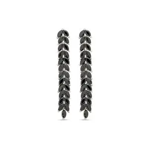 STEPHANIE BROWNE AUSTRALIA Bobbi Earrings In Jet Crystal - Black