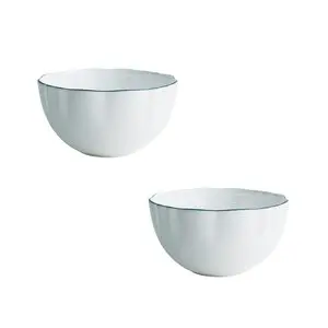 Twig New York Amelie Forest Green Set Of Two Fruit & Nut Bowls - Brown/green