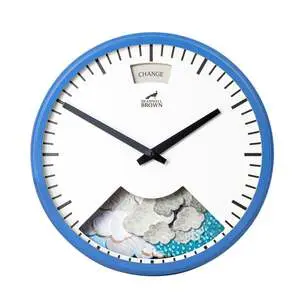 BRAMWELL BROWN CLOCKS Weather Art Clock Summer - Blue