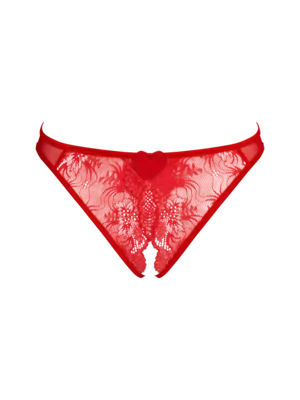 BONBON LINGERIE Griselda Ouvert Full Brief - Red