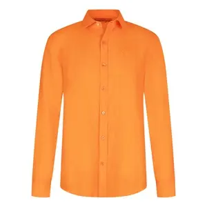 MAISON TANGERINE S Linen Shirt Tangerine - Orange