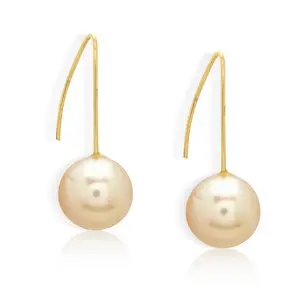 DHWANI BANSAL Perla Earrings With South Sea Pearls - Gold