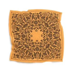 SILK&SOUL Bird Scarf Yellow