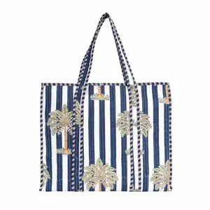 CYC The Palm Tree Tote Navy - Blue