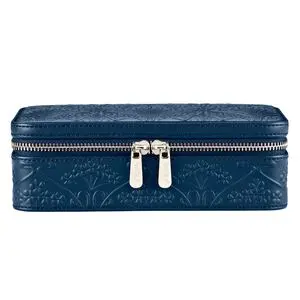 Wolf Liberty Medium Jewellery Zip Case Navy