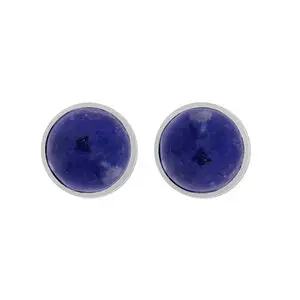 CHARLOTTE'S WEB JEWELLERY Silver / Blue Maya Interchangeable Silver Stud Earrings Lapis Lazuli - Silver/blue