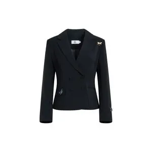 THE GT ATELIER Butterfly-detail Blazer - Black