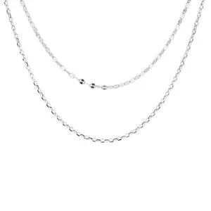 BERMUDA WATCH COMPANY Annie Apple Reina Sterling Double Chain Necklace - Silver