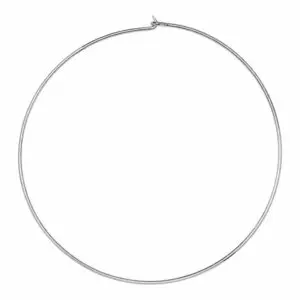 BELINDA JEWELZ Slim Collar Charm Necklace - Silver