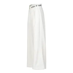 VAZAF Wide Leg Tailored Trousers With Embroidered Waistband