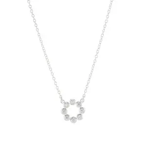 AUREE JEWELLERY Ortigia Mini Moissanite & Sterling Necklace - Silver