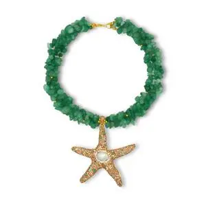 VIEA Green / Red Sirena Verde Necklace - Green/red