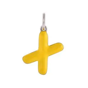 PINNOLE Neutrals Monogram Charm X - Gray