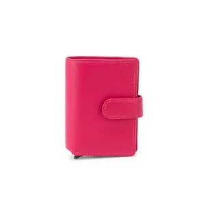 CAMPO MARZIO ROMA 1933 Axel Card Holder Fuchsia Flame Scarlet - Pink