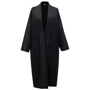 SMART AND JOY Long Kimono Style Cardigan - Black