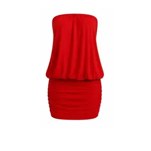 MAISON DE GALA Luna Crimson Mini Dress - Red
