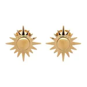 EMMA HOLLAND JEWELLERY Sunburst Clip Earrings - Gold