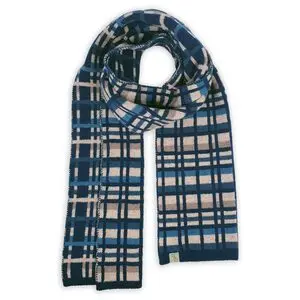 OTTO & SPIKE Neutrals Scarves Plaid Up Diesel - Blue