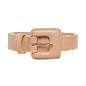 BELTBE Neutrals Mini Square Narrow Belt - Beige