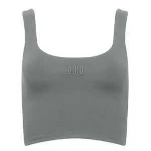 OCIO LEISUREWEAR Double Scoop Tank In Sage