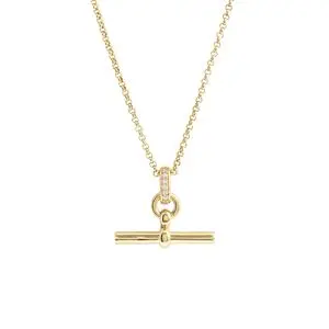 HYE JANE JEWELRY Juliette T Bar Necklace - Gold