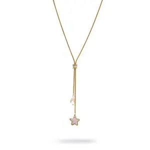 EBRU JEWELRY Starlight Glow Lariat Necklace - Gold
