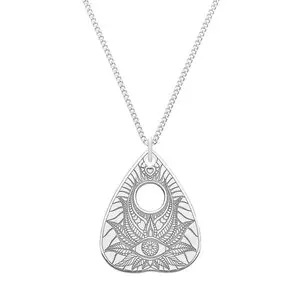 CARTERGORE Medium Sterling Silver Lotus Flower Planchette - Gray