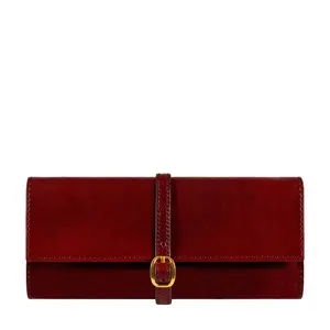 TIME RESISTANCE Leather Jewelry Case Madame Bovary - Red