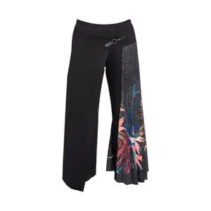 ARTISTA Beauty Overlapped Ankle-length Culottes - Black