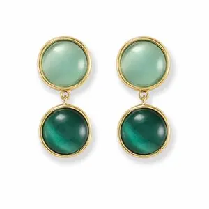 HYE JANE JEWELRY Aqua Teal Tonal Marlow Drop Earrings - Blue