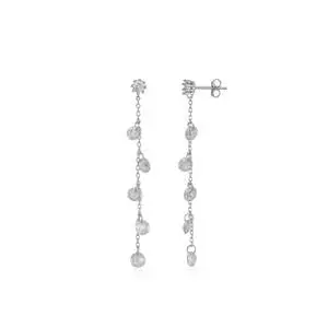 SPERO LONDON Drop Crystal Sterling Earring - Silver