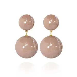 SAULE LABEL Sonia Classic Earrings In Dune - Brown
