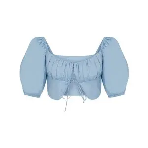 NAZLI CEREN Grace Top In Sky - Blue