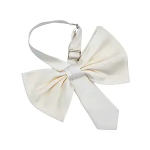 NANDANIE Silk The Jenny Bow Tie - White