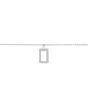 SHEIDA FARROKHI Rectangle Bracelet Solid Gold - White
